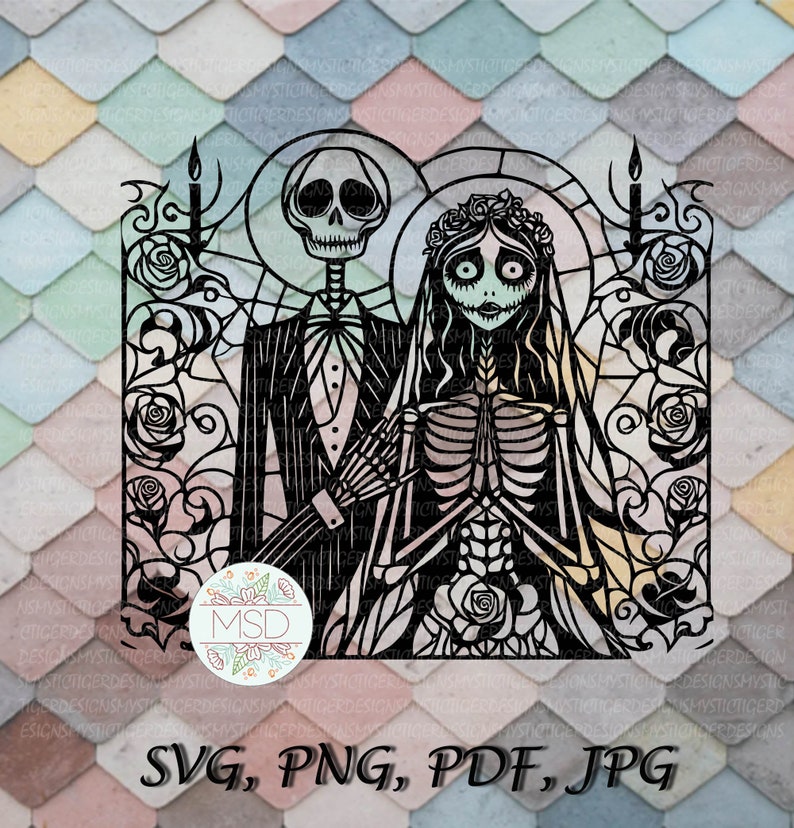 Corpse Bride Jack Skellington Fan Art 1 Nightmare Before Christmas SVG ...