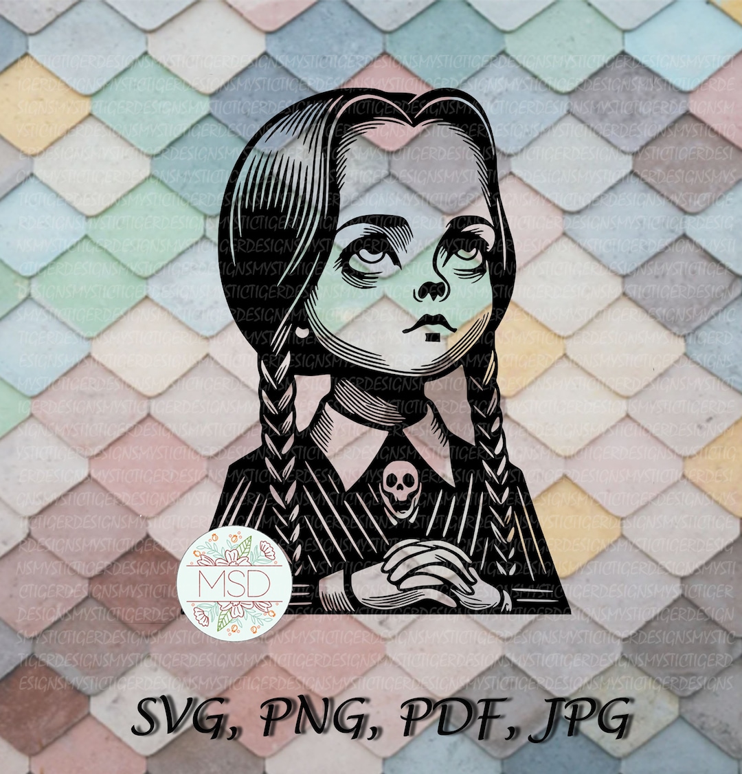 Wednesday Addams SVG Addams Family SVG Intricate Weeding, Cricut ...