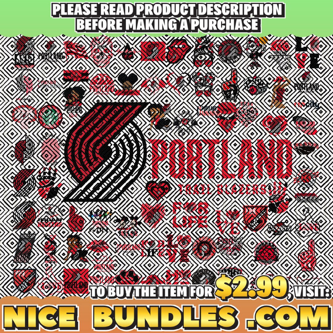 78 Files Portland Trail Blazers Team Bundles Svg, Portland Trail ...