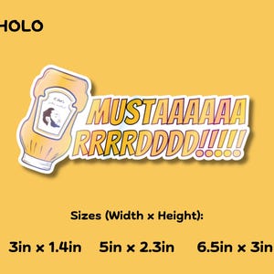MUSTARD! Sticker – Inspired by Kendrick Lamar's 'TV Off' | Durable ...