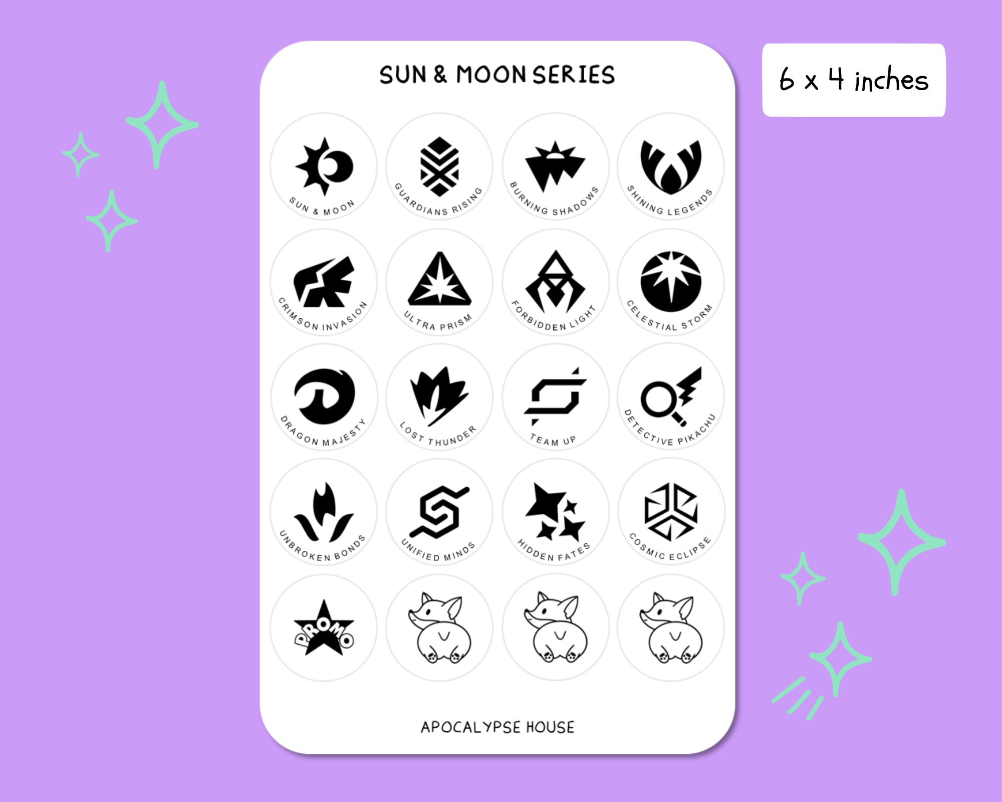 Pokemon TCG Set Sticker Labels - Etsy