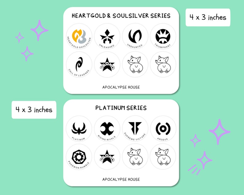 Pokemon TCG Set Sticker Labels - Etsy