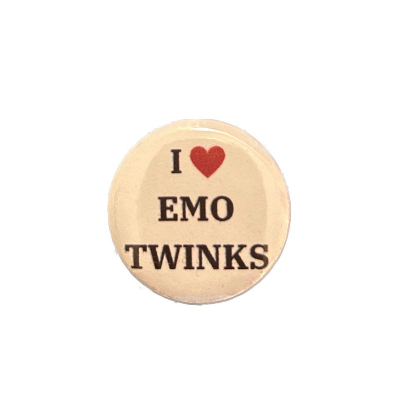 Emo Button Pin - Etsy
