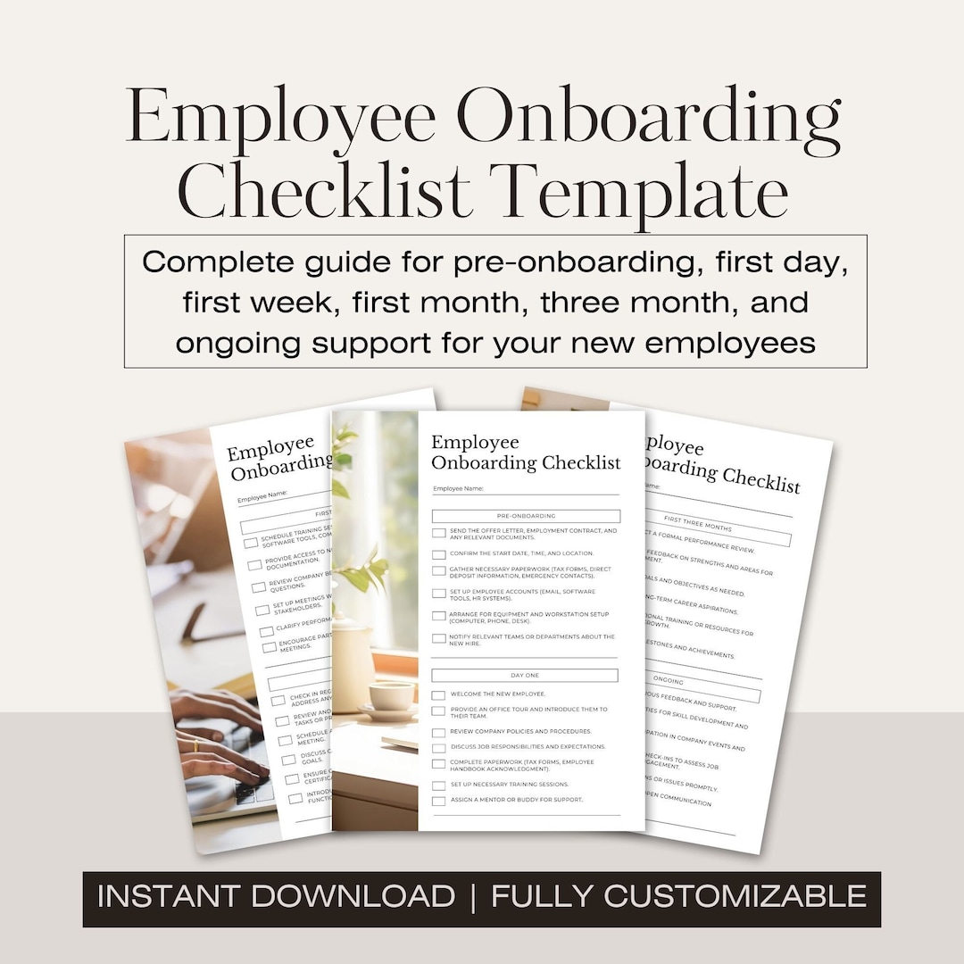 Employee Onboarding Template | New Hire Checklist | Human Resources ...