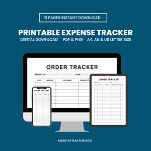 Order Tracker Small Business Printable Business Tracker Order Form ...