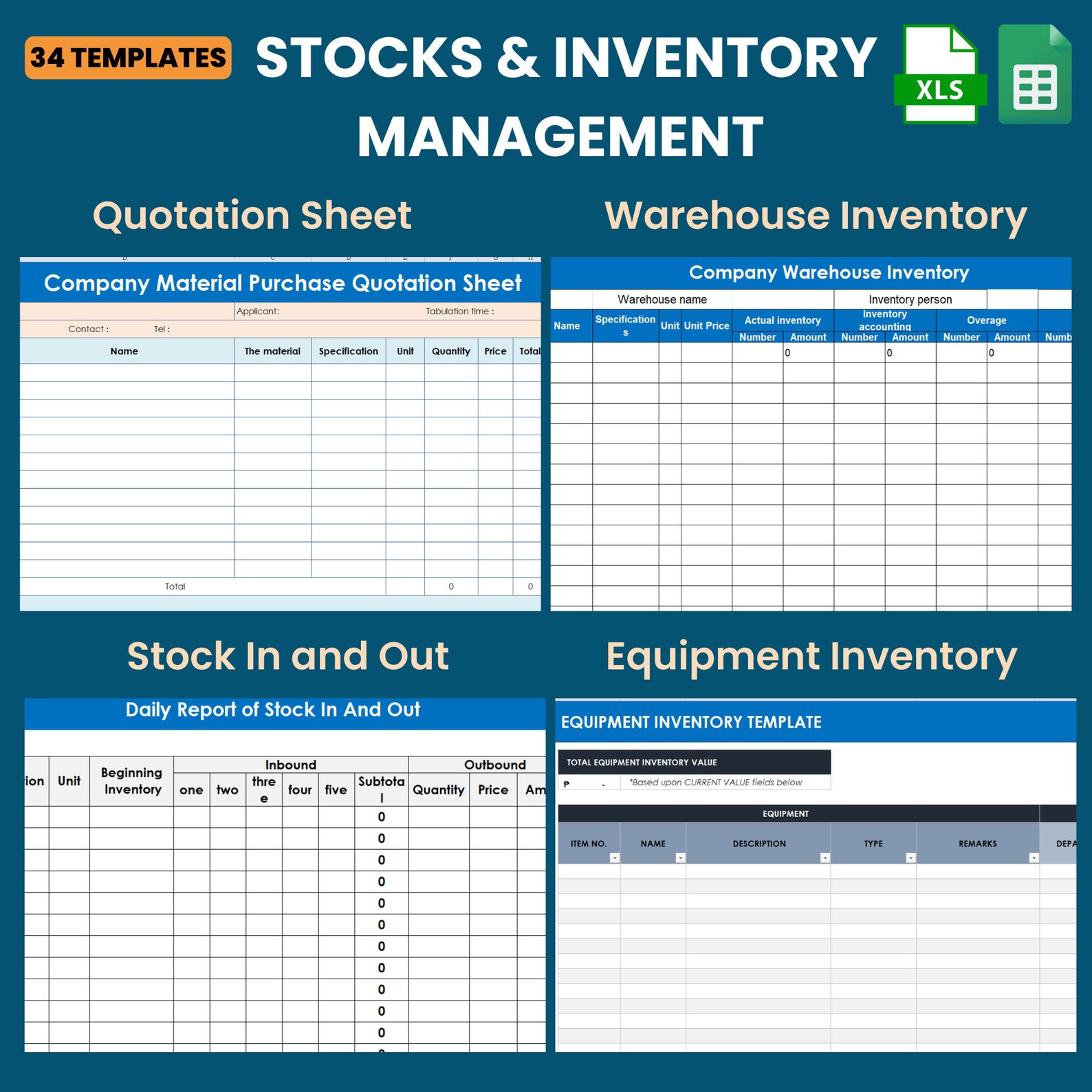 Inventory Management Tracker Excel Spreadsheet Inventory Control ...