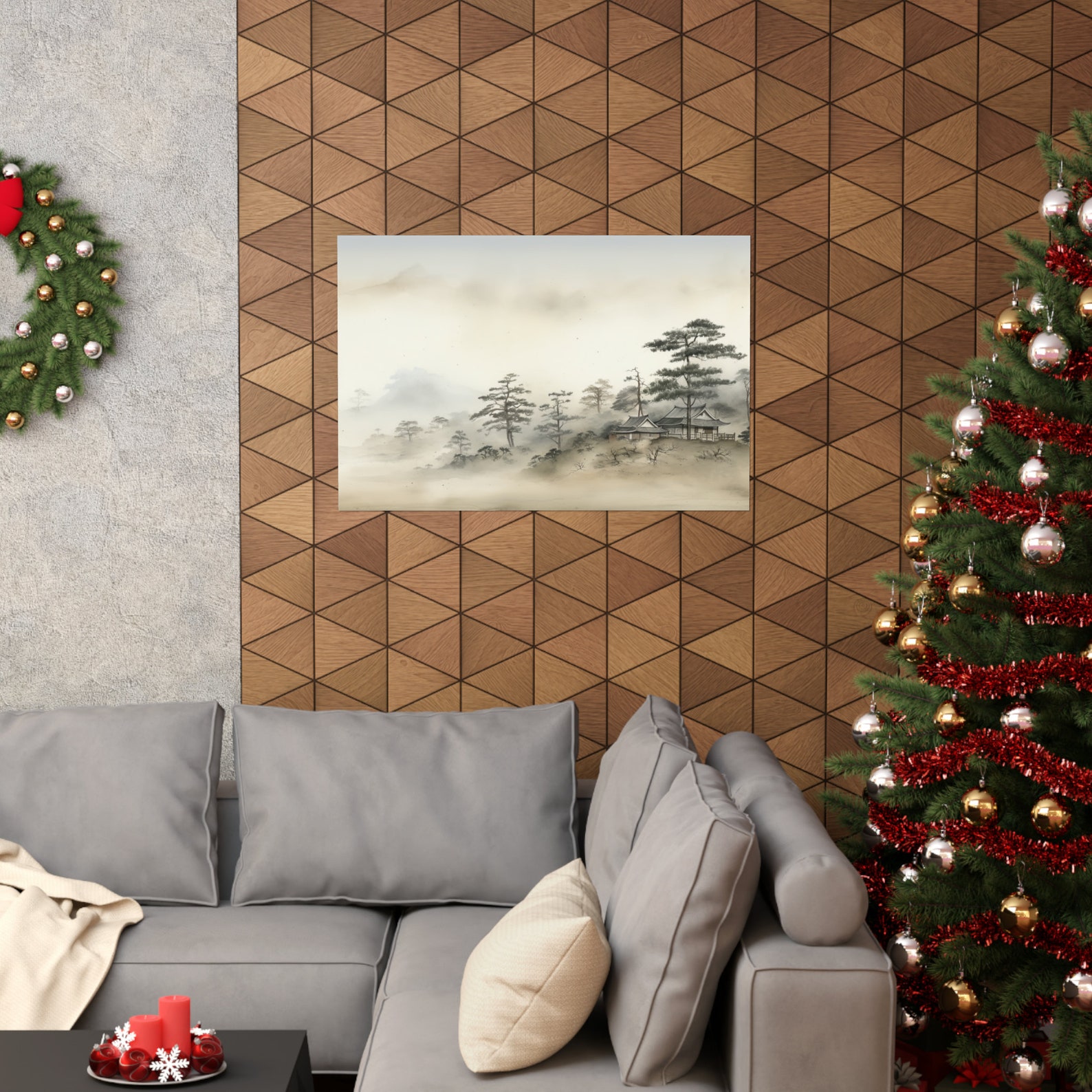 Tranquil Homestead: Panoramic Print of Rural Japan - Etsy