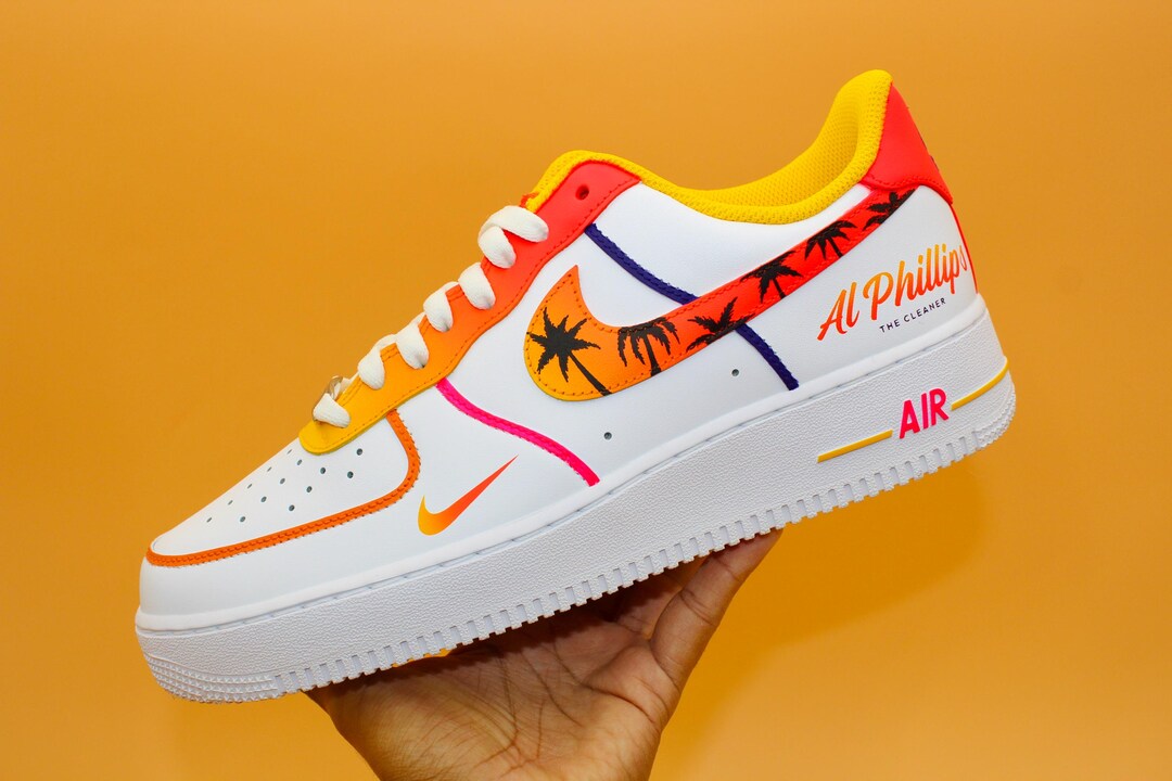 Custom Corporate AF1 Shoes With Gradient Design add Your Personalized ...