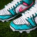 Kids Cartoon Jordan 1 Cleats "south Beach" - Etsy