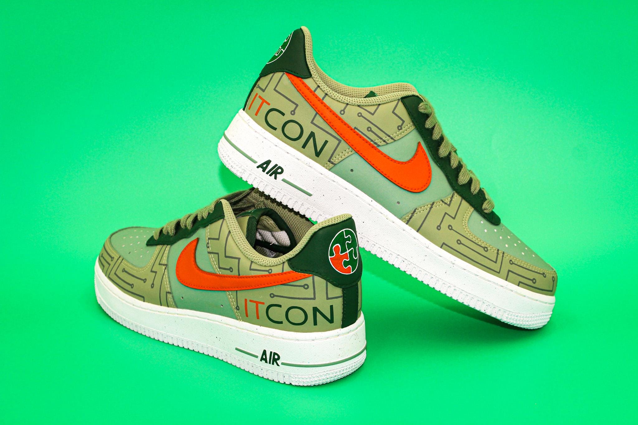 Custom Corporate Themed Af1s Shoes (add Your Personalized Design or ...