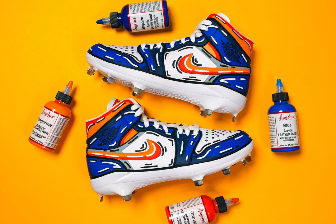 Jordan 1 Baseball Cleats (royal Blue Colorway) - Etsy