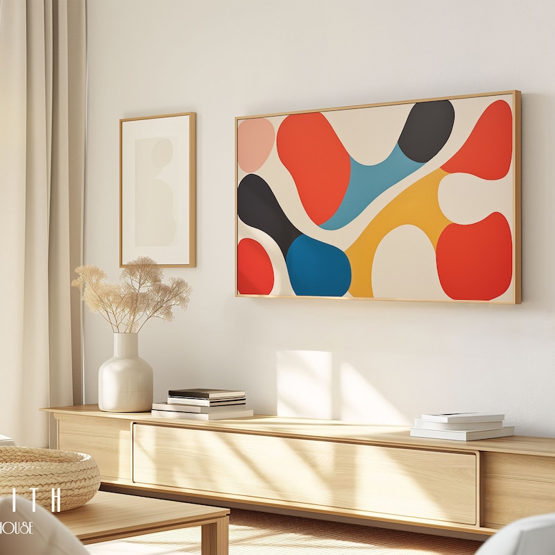 Framed Abstract Wall Art - Etsy