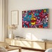 80's Retro Abstract Faces Poster, Samsung FRAME TV Art, Modern Wall ...