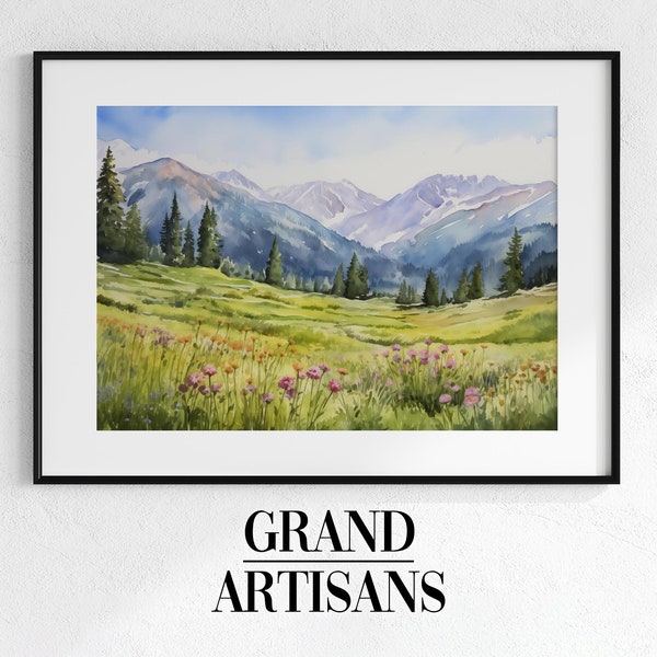 Alpine Painting - Etsy