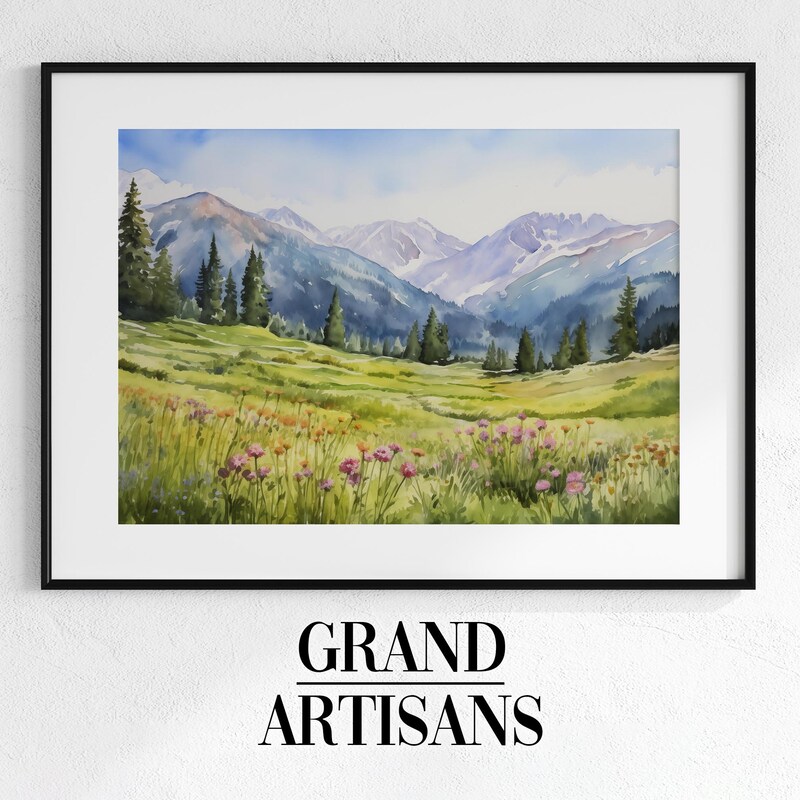Alpine Painting - Etsy