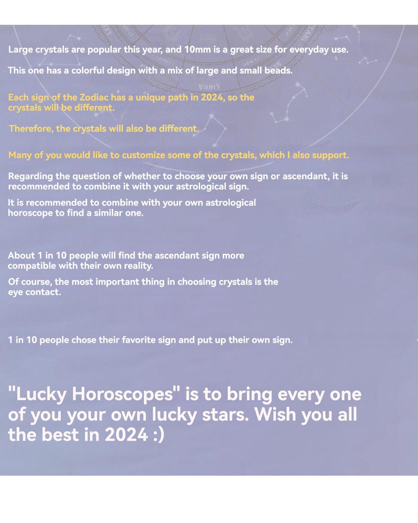 Libra Zodiac Lucky Bracelet: Original High-quality Natural Crystal ...