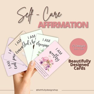 Positive Affirmation Cards Encouragement Cards for Self Care Printable ...