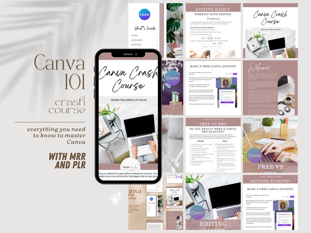 Canva Crash Course: Master Canva, MRR & PLR (PDF Download) - Etsy