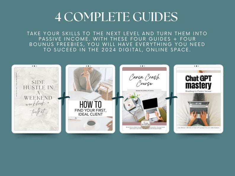 Side Hustle Success Kit: 4 Workbooks, Guides, Ebooks W/ MRR and PLR ...