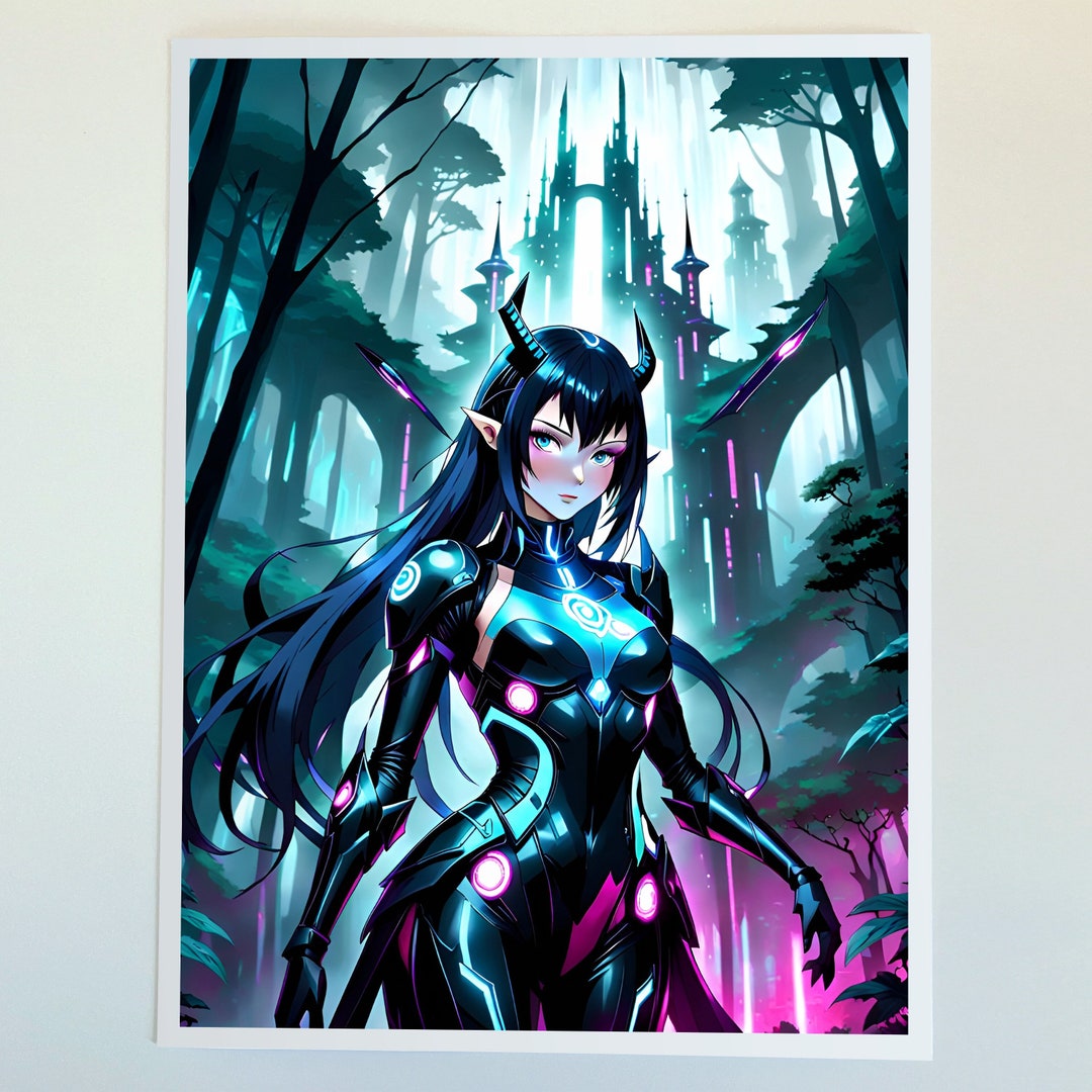 Chthonic Cyborg Goddesses of the Forest 010 series 1 Dark Pop Art ...