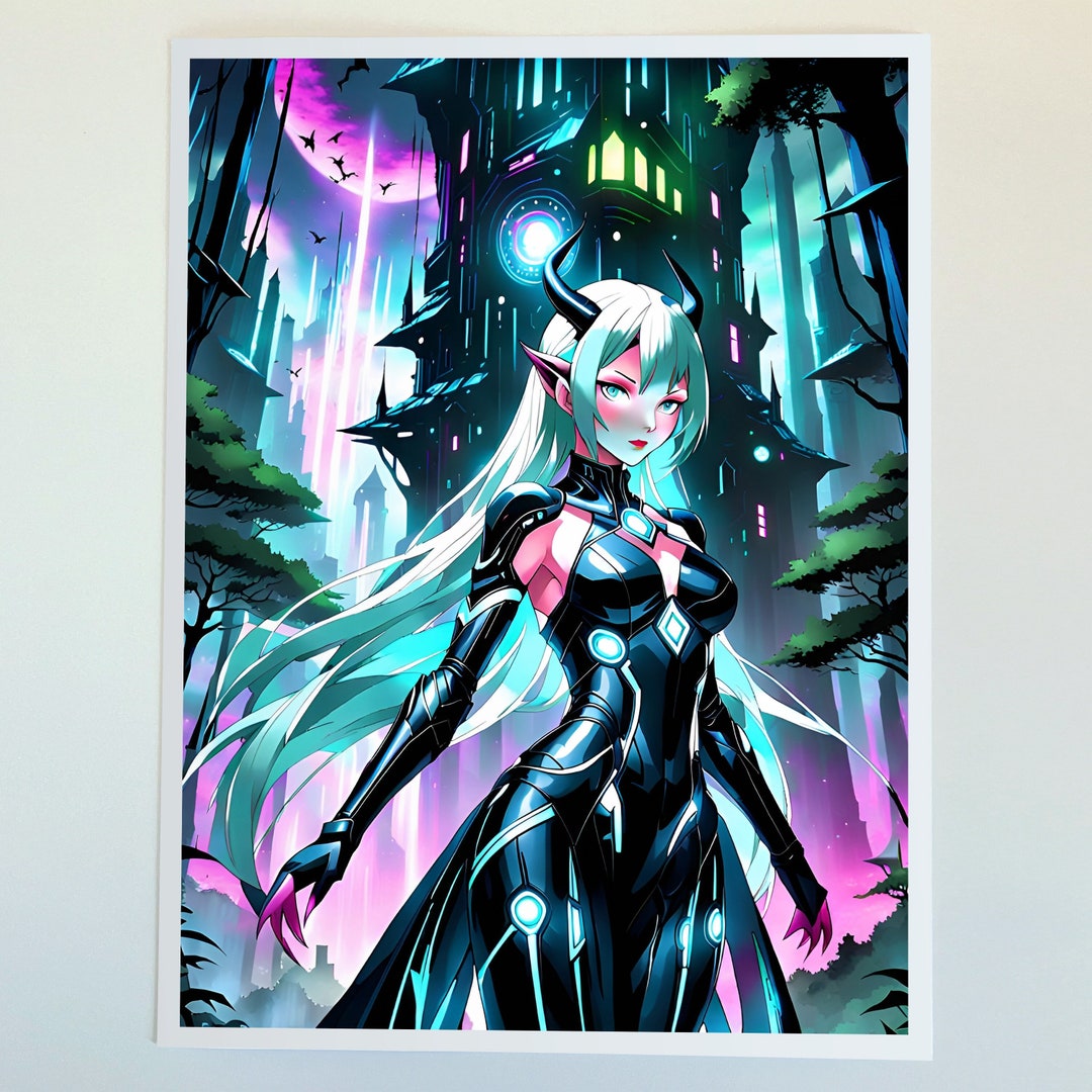 Chthonic Cyborg Goddesses of the Forest #016 [series 1] Dark Pop Art ...