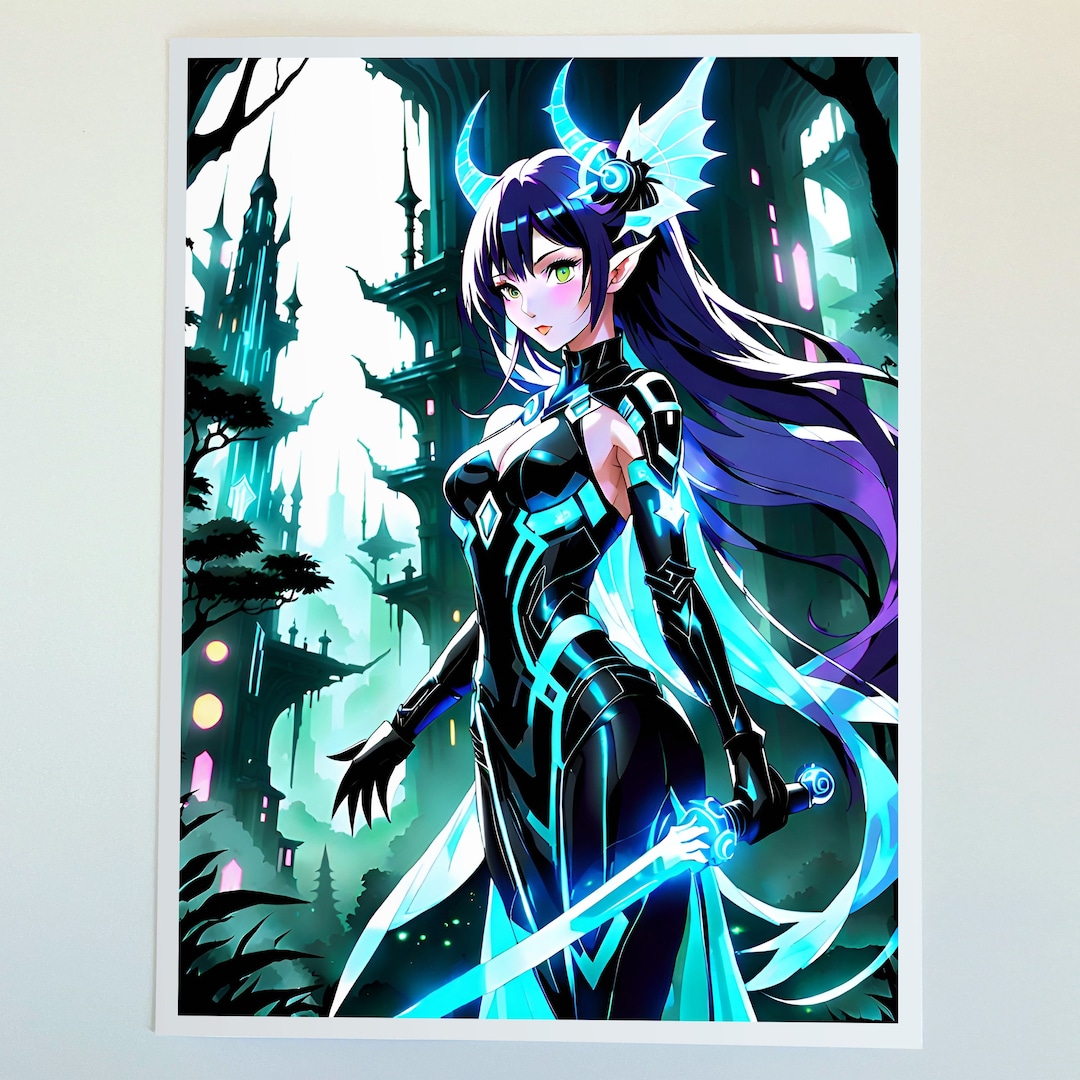 Chthonic Cyborg Goddesses of the Forest #006 [series 1] Dark Pop Art ...