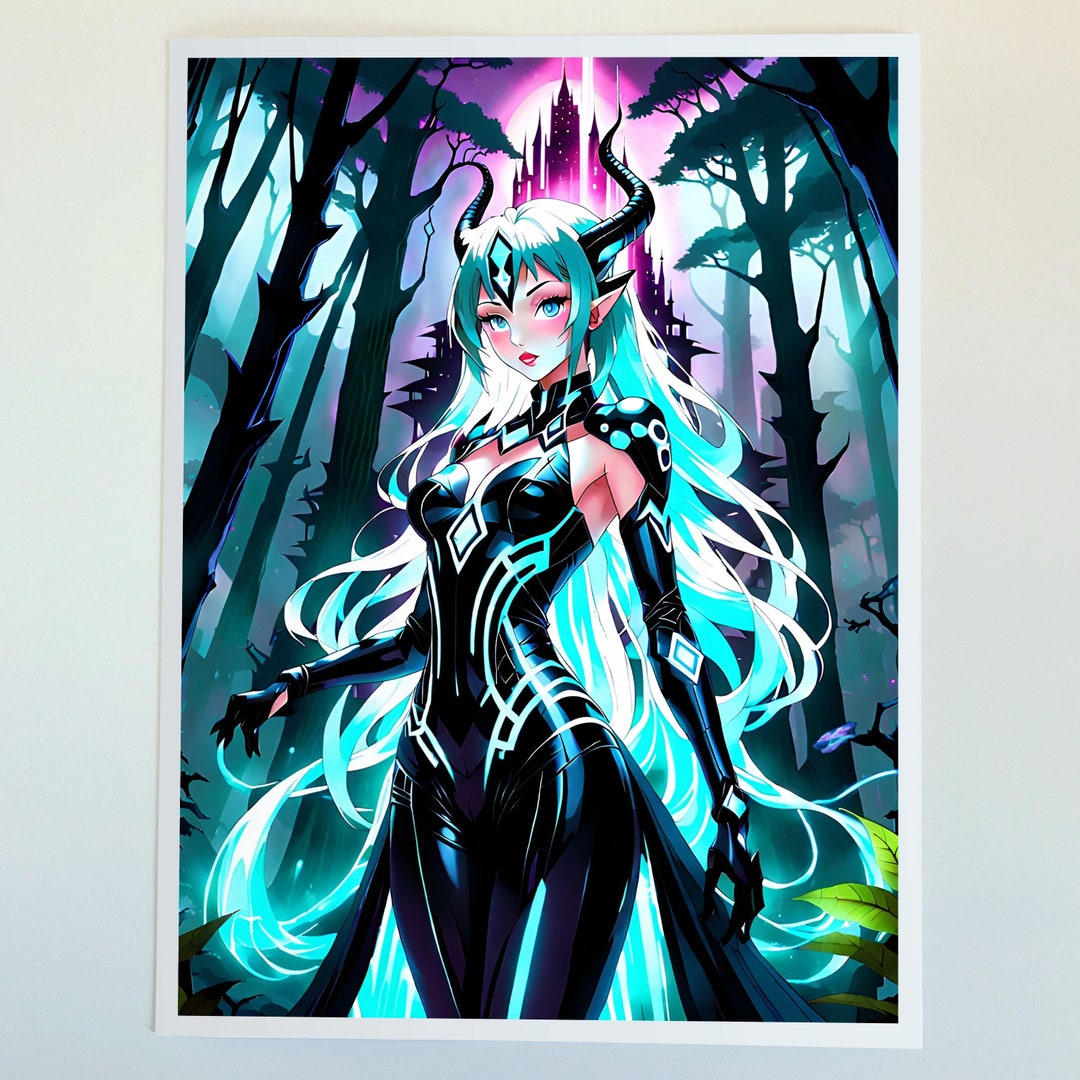 Chthonic Cyborg Goddesses of the Forest #008 [series 1] Dark Pop Art ...