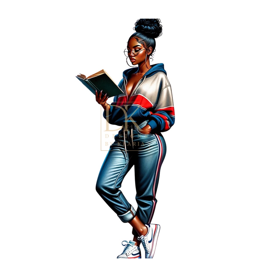 Black Girl Clipart, Black Woman Clipart, Fashion Girl Clipart, African ...