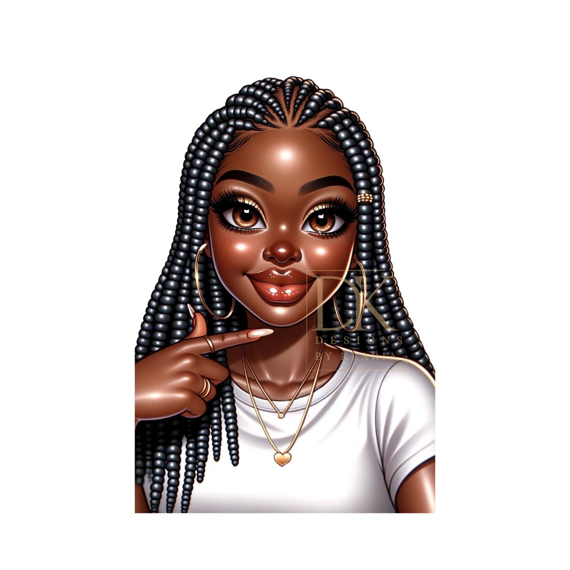 Black Girl Clipart, Black Woman Clipart, Fashion Girl Clipart, African ...