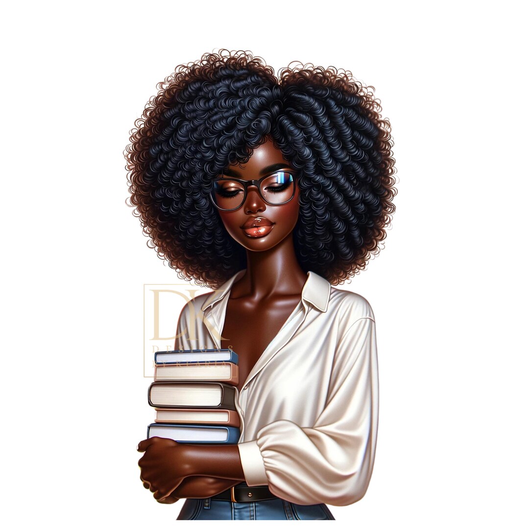 Black Girl Clipart, Black Woman Clipart, Fashion Girl Clipart, African ...