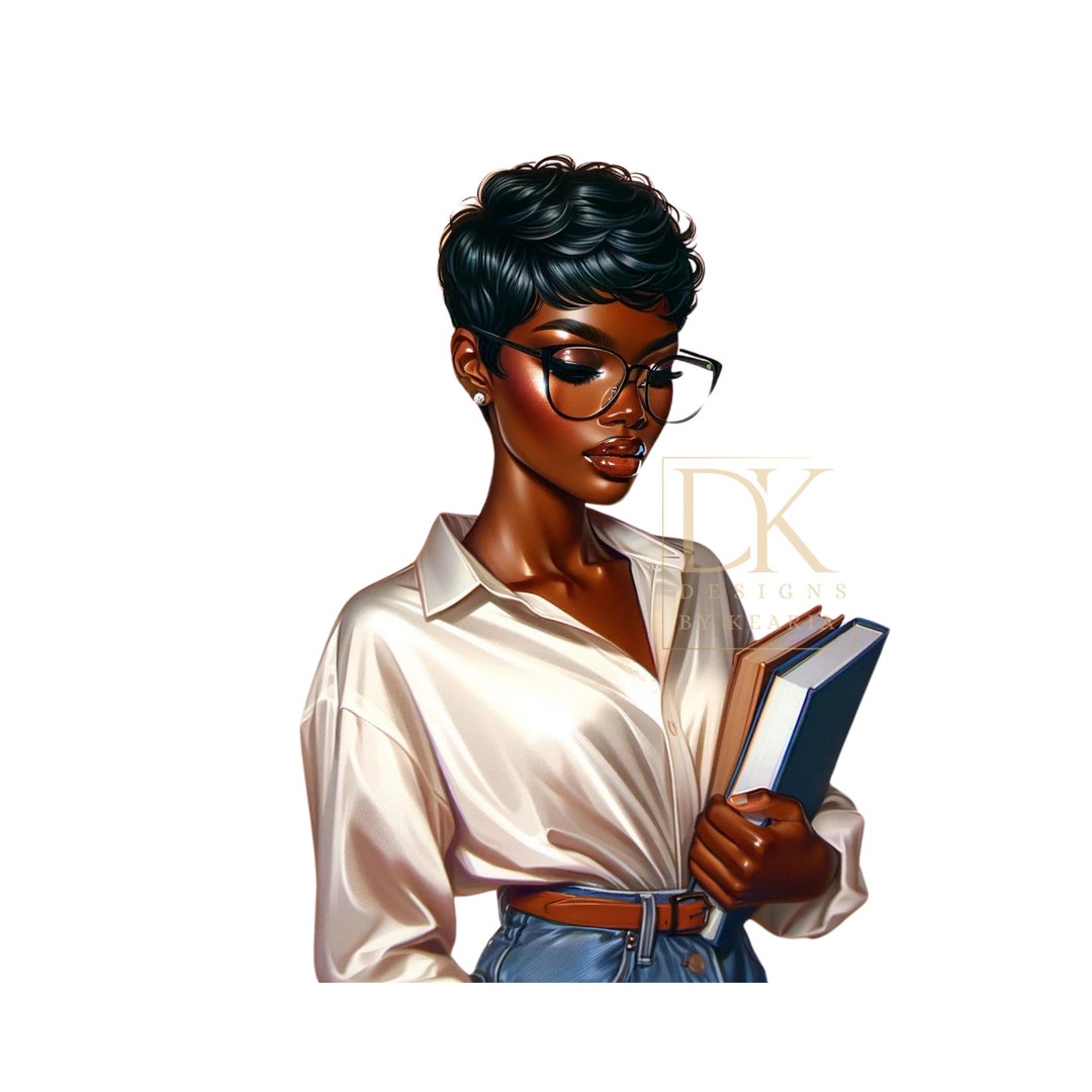 Black Girl Clipart, Black Woman Clipart, Fashion Girl Clipart, African ...