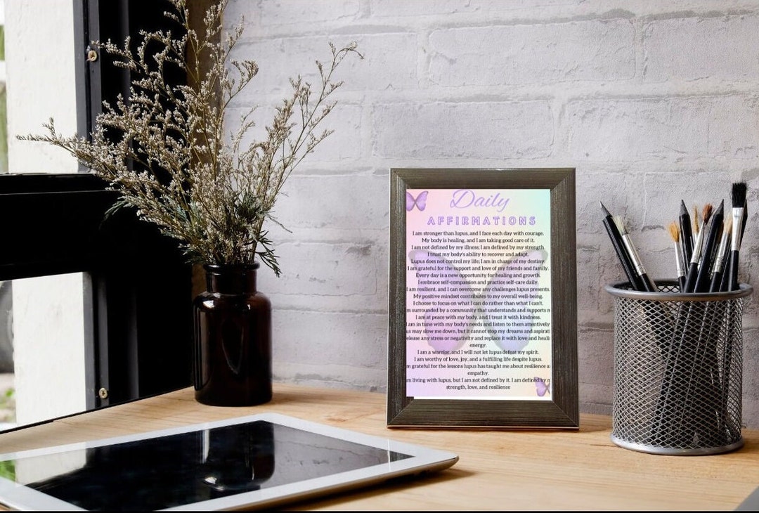 Positive Lupus Affirmations Printable Poster - Etsy