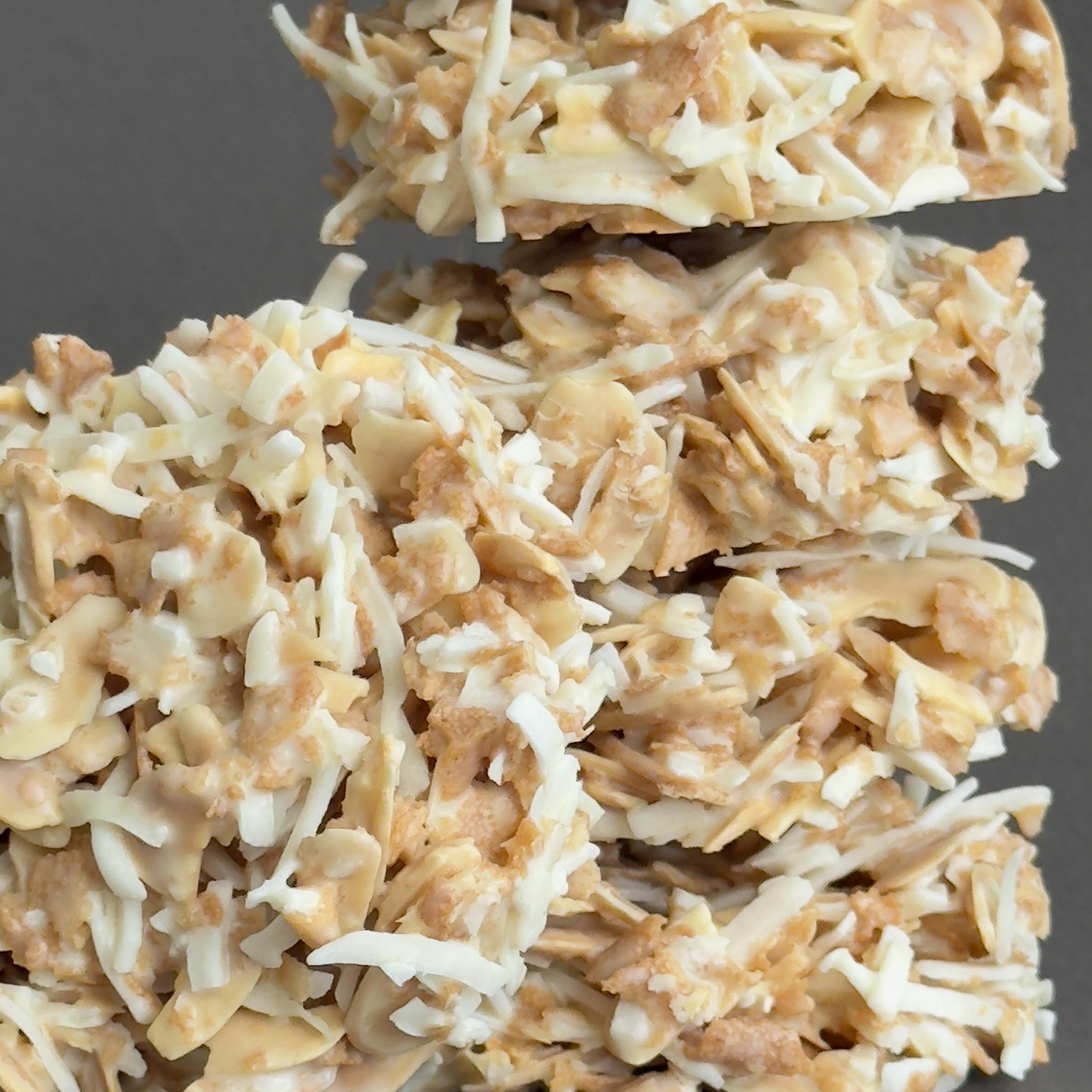 Crunchy Coconut Cluster Bars, Belgian White Chocolate, Almonds, 8 Oz ...