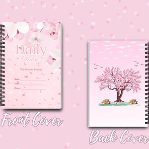 Printable Daily Planner Cherry Blossom Theme - Etsy