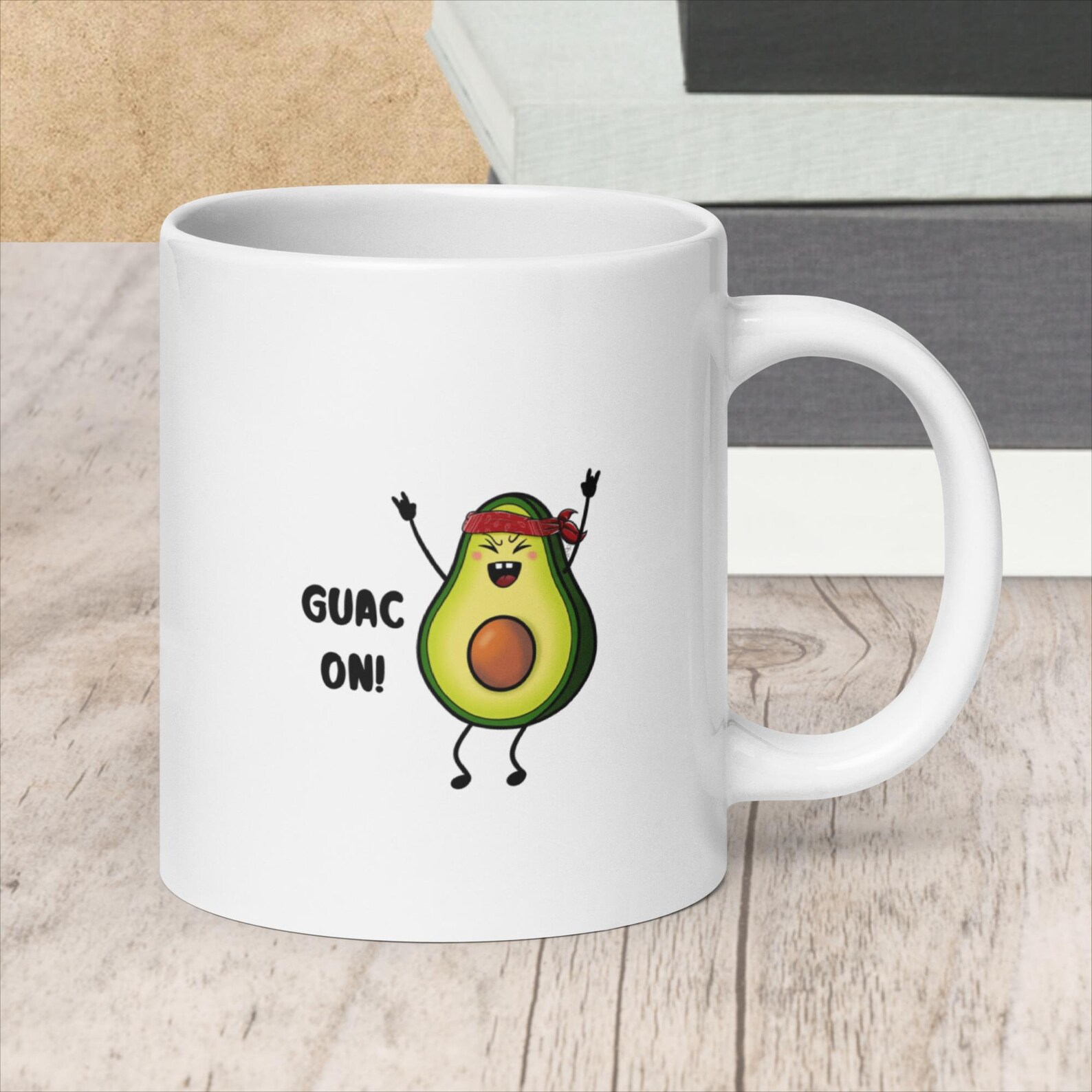 Guac On, Avocado Mug, Pun Mug, Food Pun, Fruit Puns, Avocado Lover ...