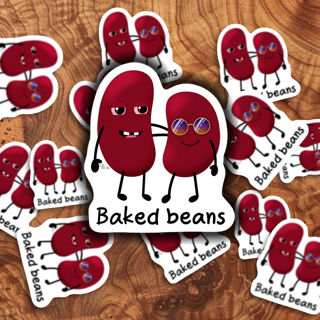 Baked Beans Die-cut Sticker - Etsy