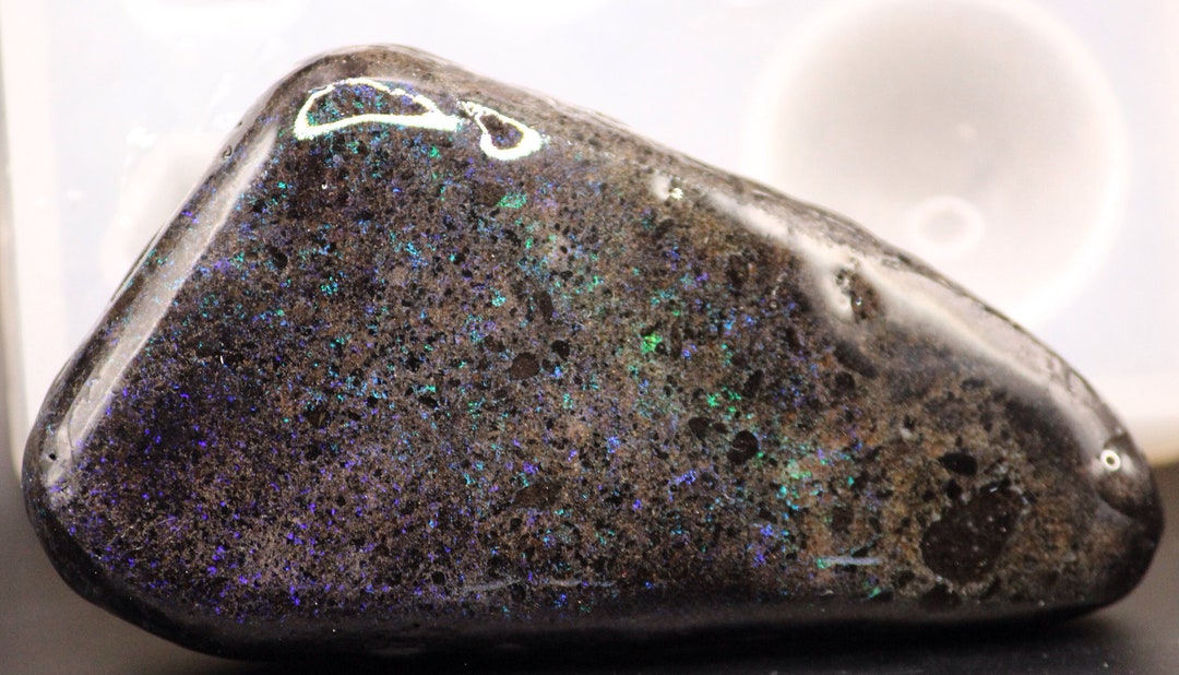 195ct Opal Matrix Concrete Australia Andamooka Gem Purple Green - Etsy