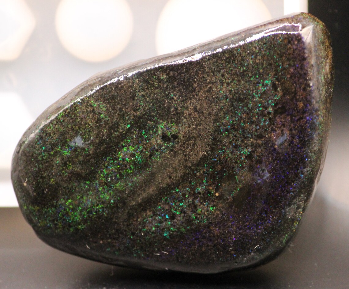 243ct Opal Matrix Concrete Australian Andamooka Purple Green Red Gem - Etsy