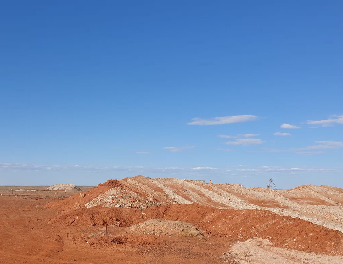 243ct Opal Matrix Concrete Australian Andamooka Purple Green Red Gem - Etsy