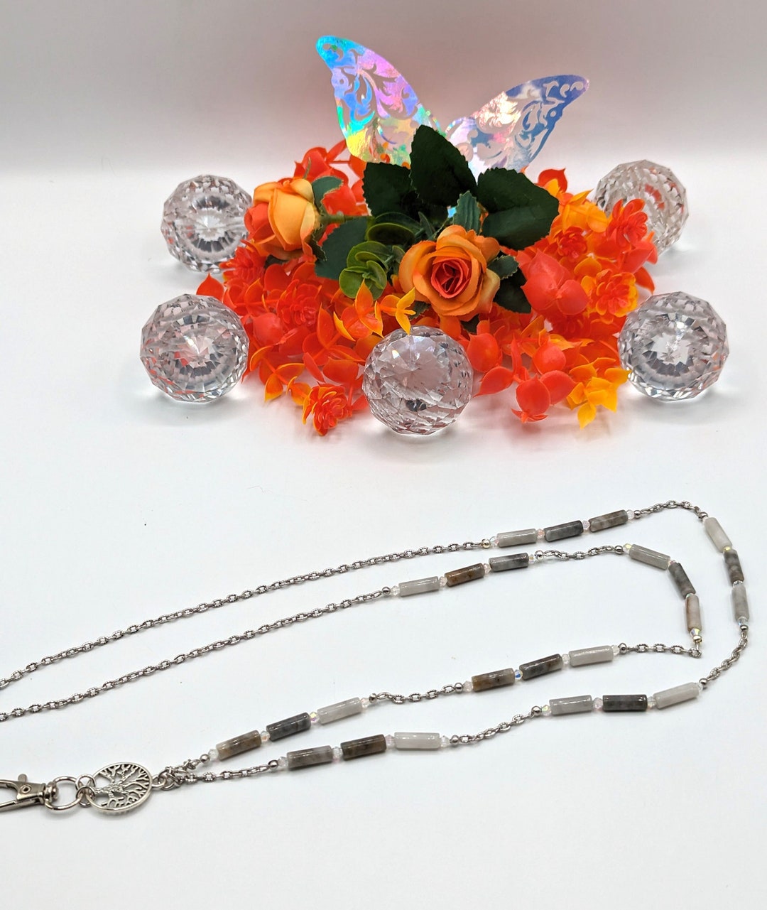 Handcrafted Beaded Lanyard Tree of Life One of a Kind Made in the USA ...