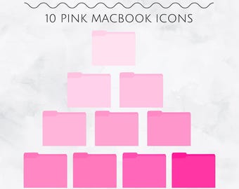 MacBook Icon Pack - 10 Blue MacBook Folder Icons for MacBook ...