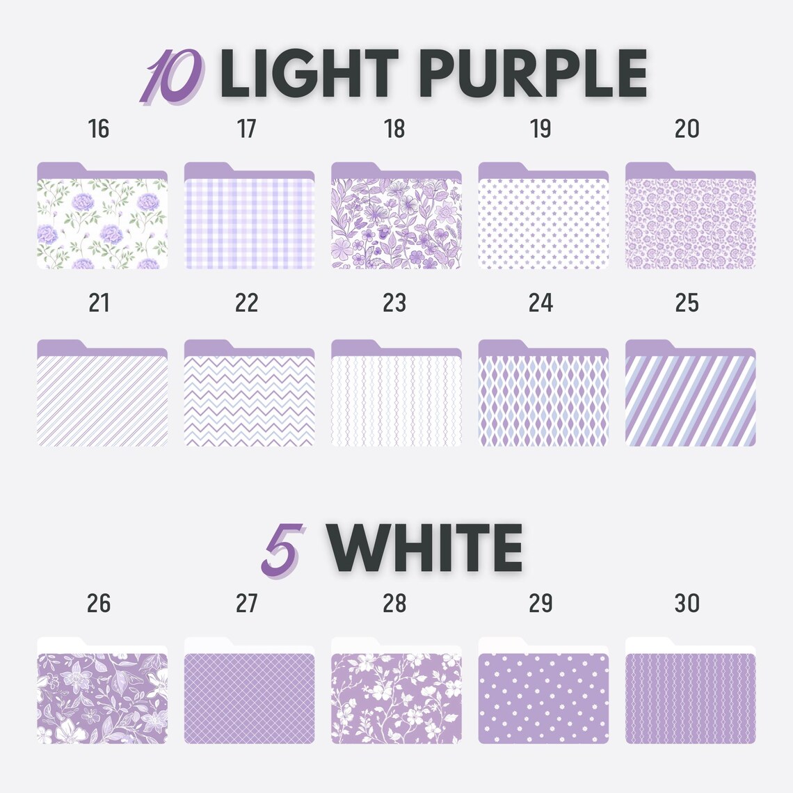 Purple Desktop Folder Icons for MacBook | Aesthetic Purple MacBook ...