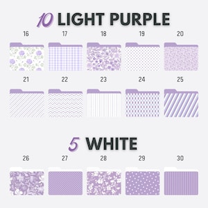 Purple Desktop Folder Icons for MacBook | Aesthetic Purple MacBook ...