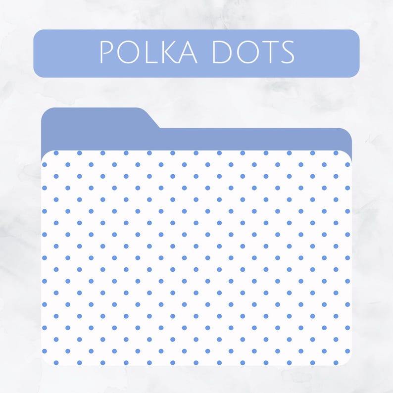 Spring Desktop Folder Icons for MacBook | Aesthetic Blue MacBook Folder ...