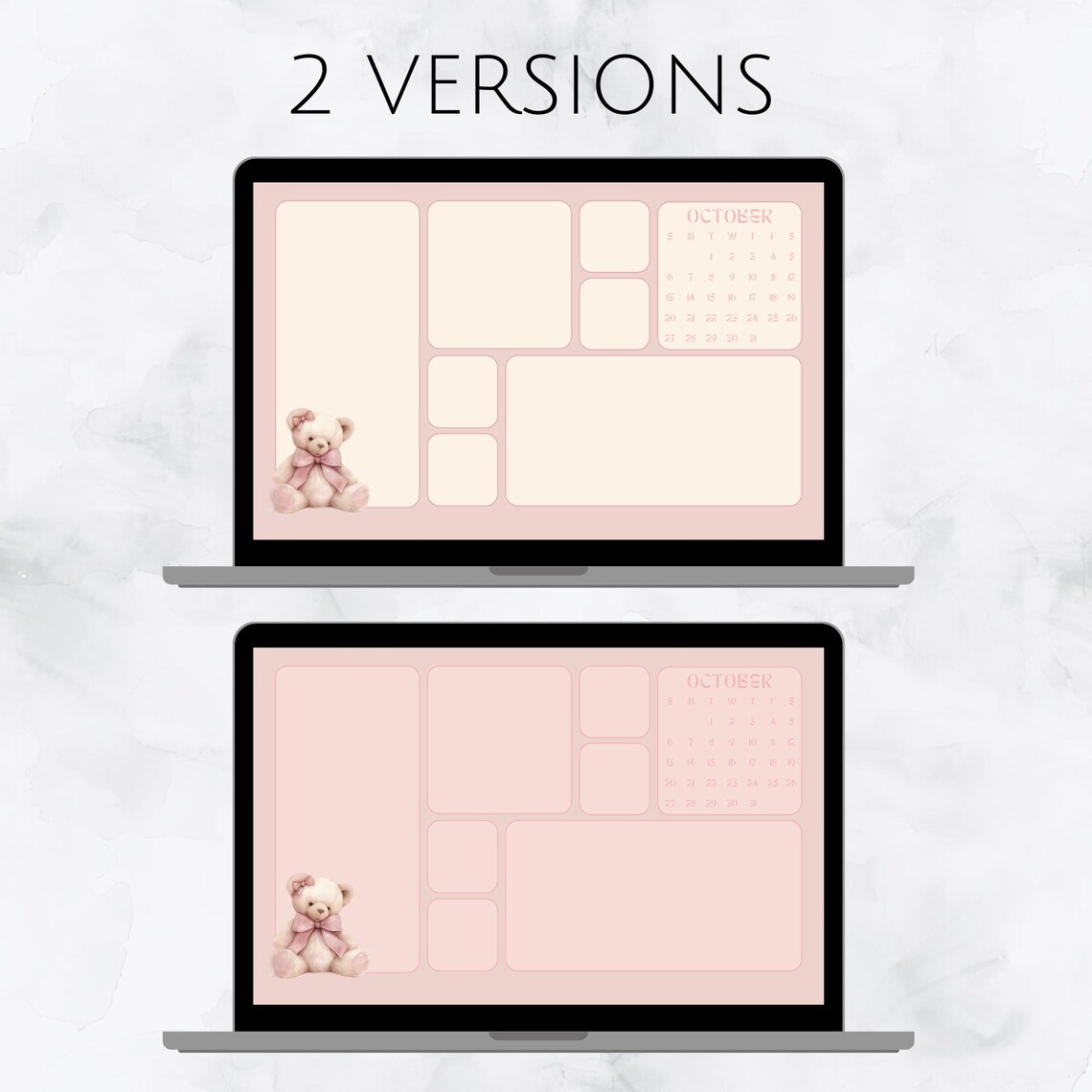 Coquette Cute Desktop Set - 2024 - 2025 Desktop Organizer Wallpaper ...