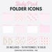 Light Pink Desktop Folder Icons for Mac | Pink MacBook Folder Icon Set ...