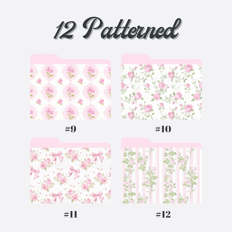 Light Pink Desktop Folder Icons for Mac | Pink MacBook Folder Icon Set ...