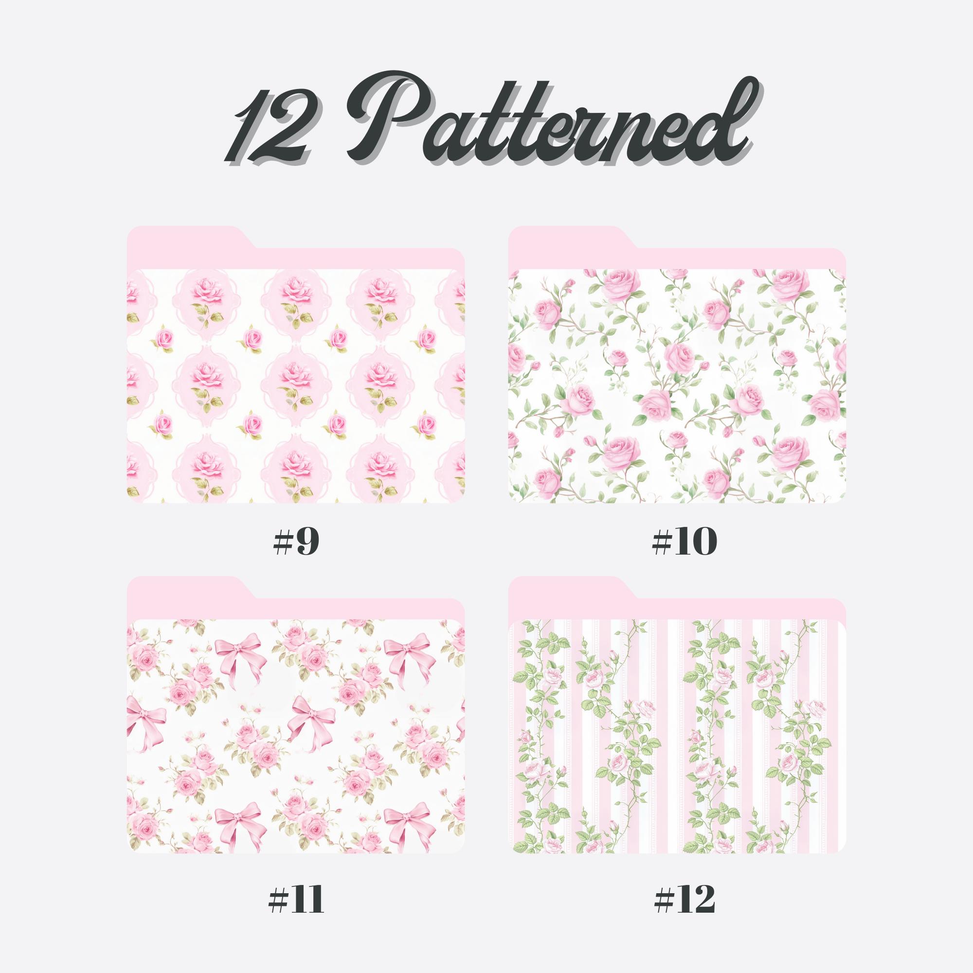 Light Pink Desktop Folder Icons for Mac | Pink MacBook Folder Icon Set ...