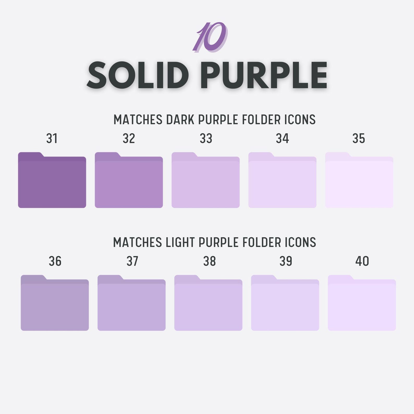 Purple Desktop Folder Icons for MacBook | Aesthetic Purple MacBook ...