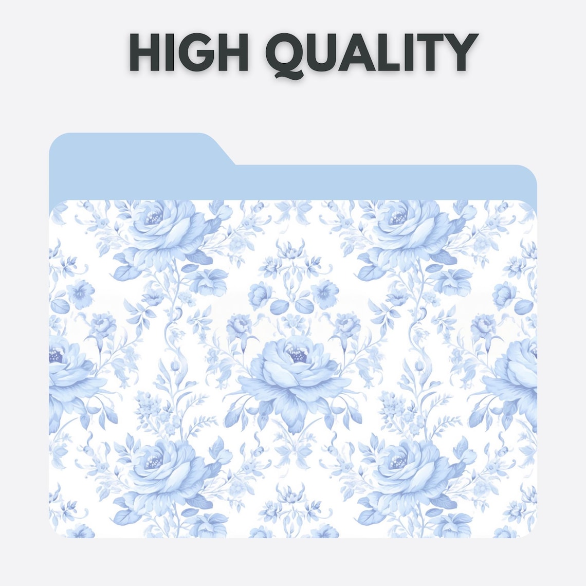 Baby Blue Desktop Folder Icons for MacBook | Aesthetic Blue MacBook ...